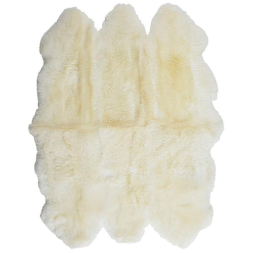 White Merino Sheepskin Floor Rug | 6 Skins | Hides of Excellence