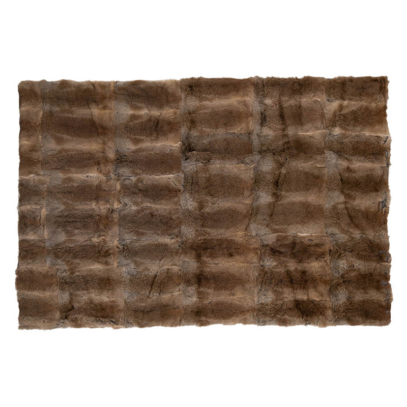 Rabbit Hide Blanket | Brown | Hides of Excellence